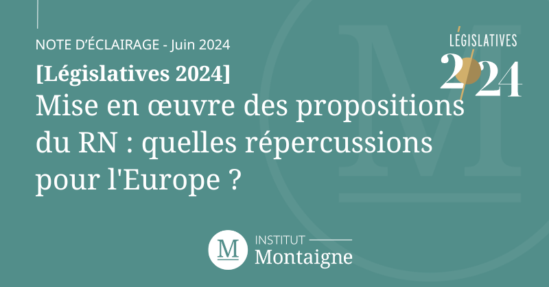 [Législatives 2024] - Mise en œuvre des propositions du RN : quelles ...