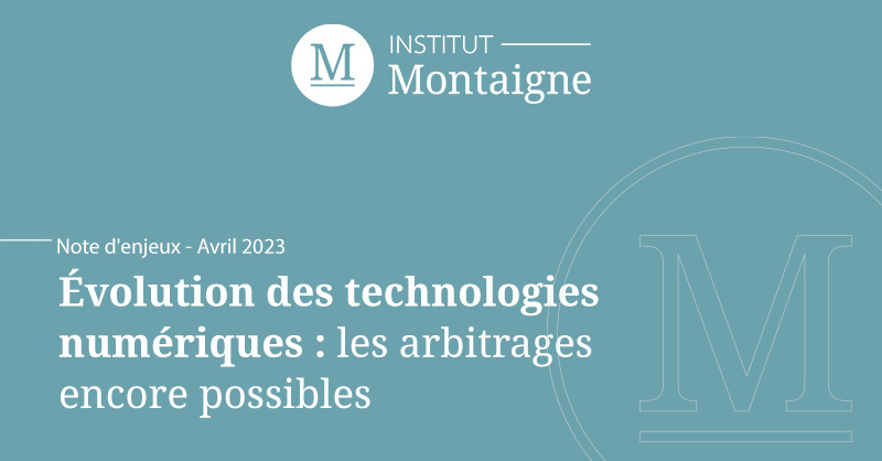 Évolution des technologies numériques : les arbitrages encore possibles ...